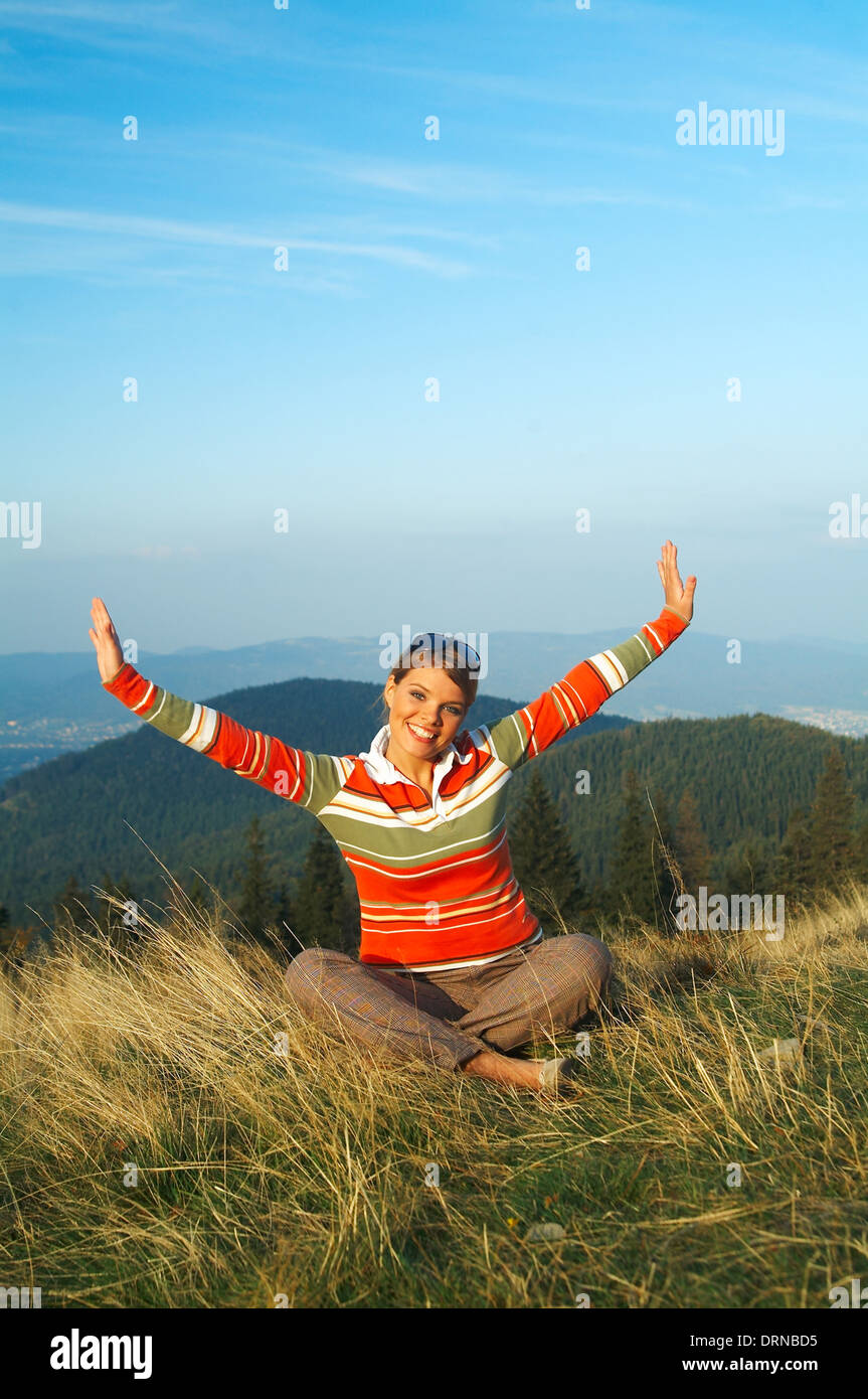 Cute blond girl break hi-res stock photography and images - Alamy