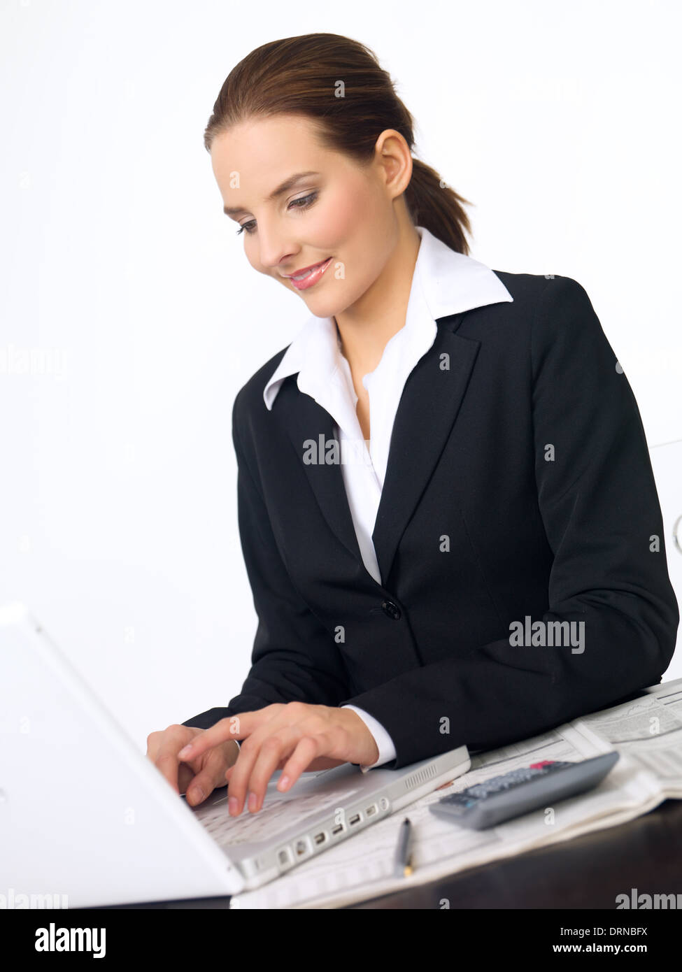 Cute Business Woman Stock Photo - Alamy