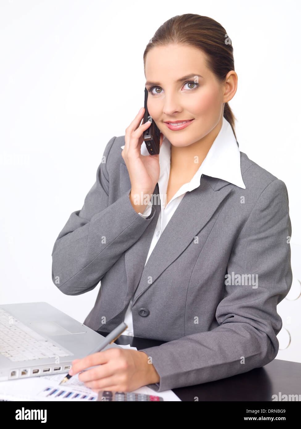 Cute Business Woman Stock Photo - Alamy