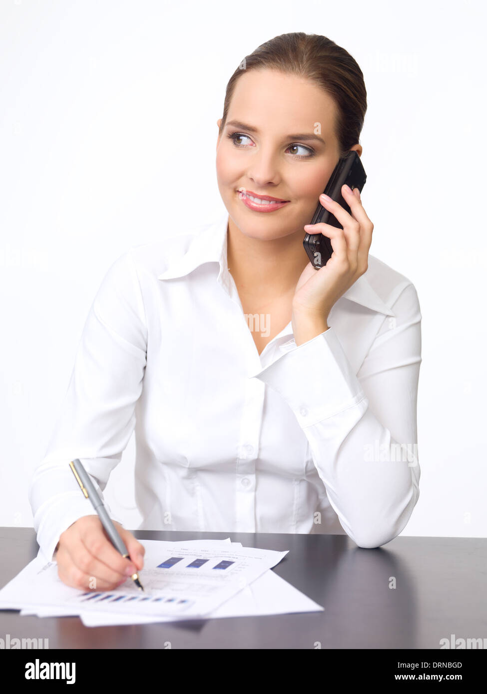 Cute Business Woman Stock Photo - Alamy