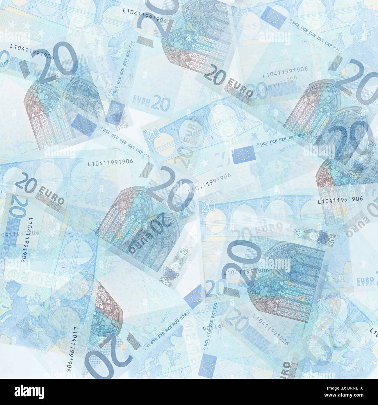 Abstract money background from translucent twenty euro Stock Photo - Alamy