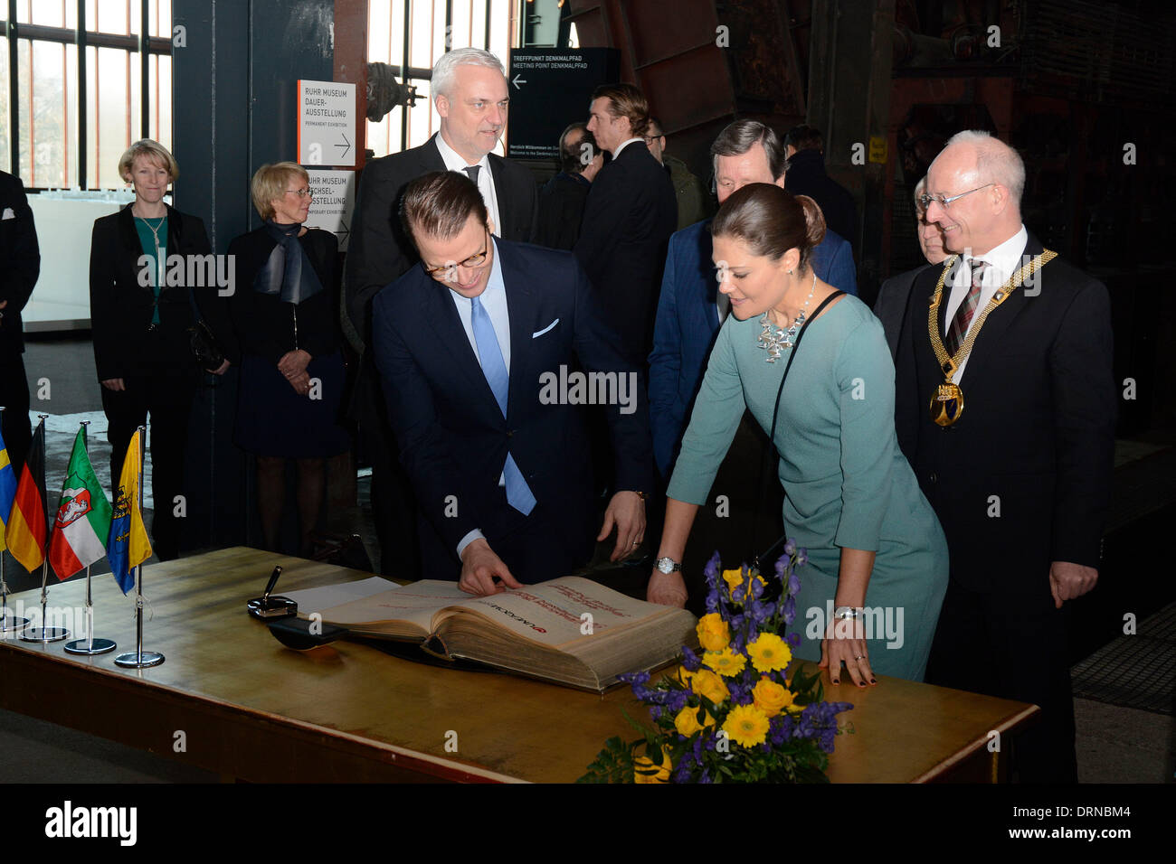 Crown Princess Victoria of Sweden and Prince Daniel during their ...