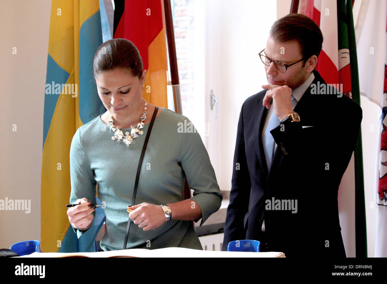 Crown Princess Victoria and Prince Daniel of Sweden during the ...