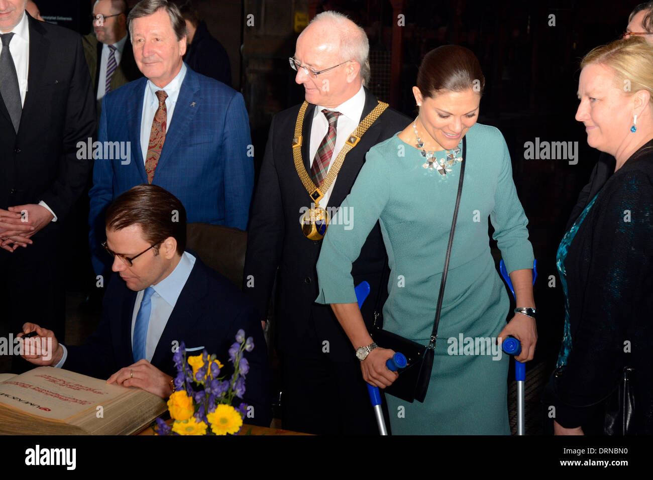 Crown Princess Victoria of Sweden and Prince Daniel during their ...