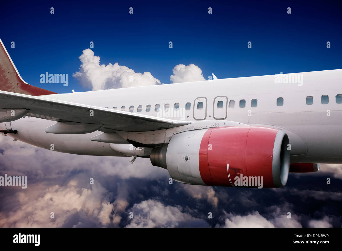Airplane in Flight Stock Photo - Alamy