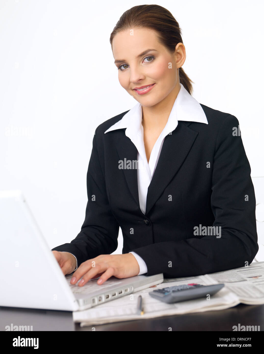 Cute Business Woman Stock Photo - Alamy