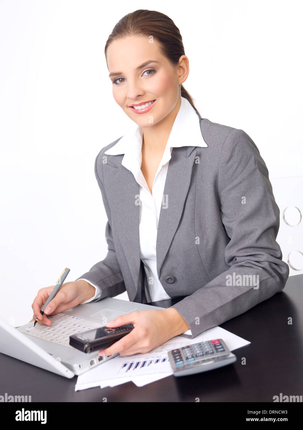 Cute Business Woman Stock Photo - Alamy