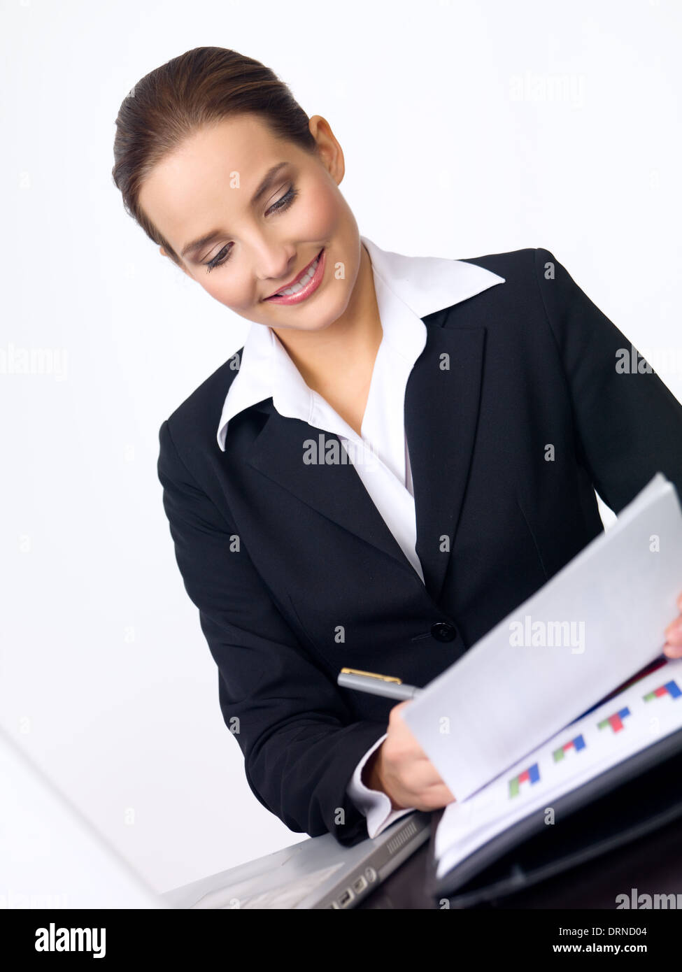 Cute Business Woman Stock Photo - Alamy
