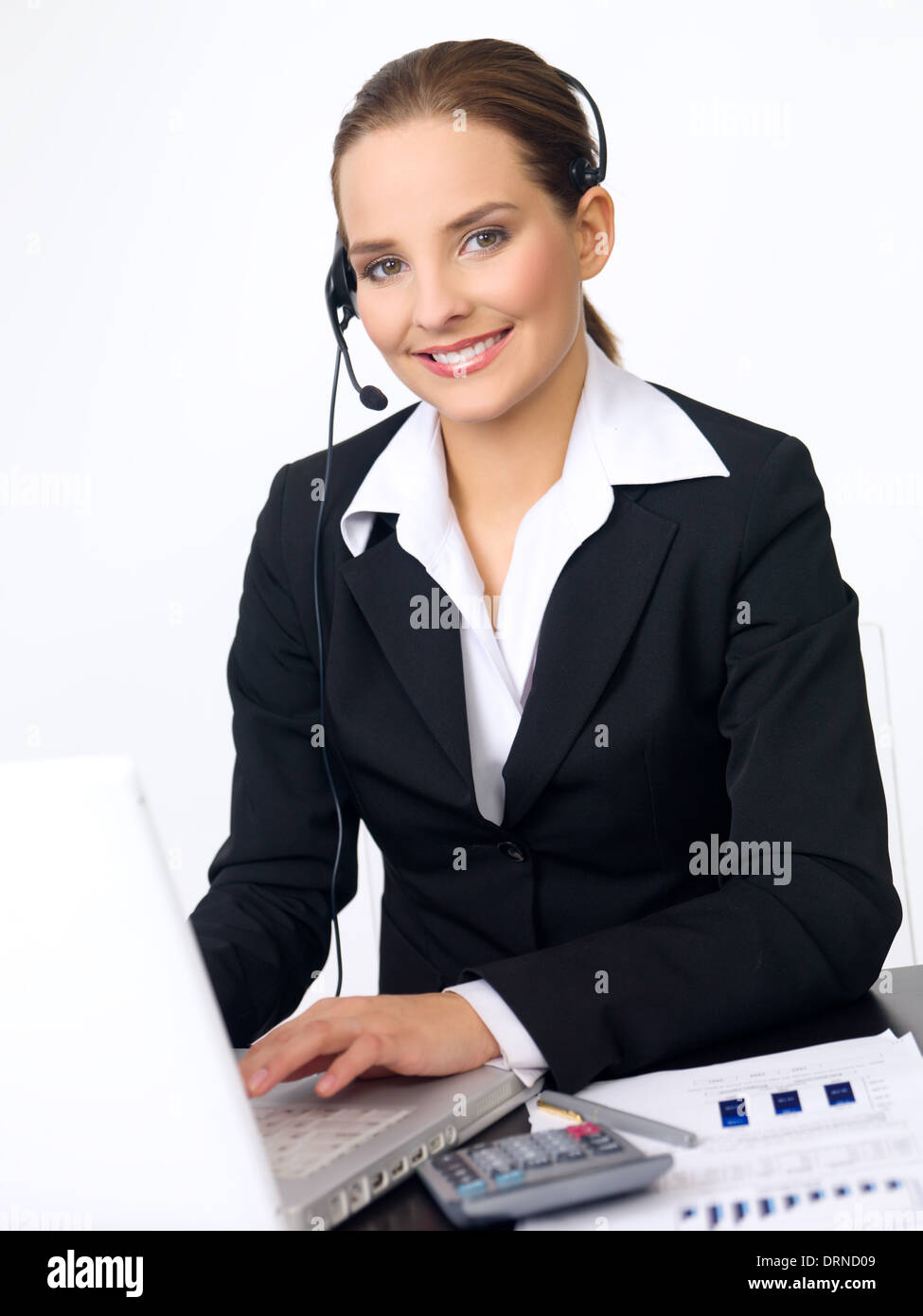 Cute Business Woman Stock Photo - Alamy