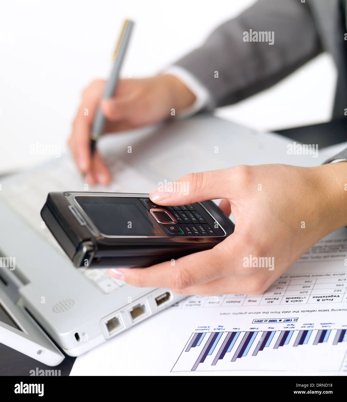 Cute Business Woman Stock Photo - Alamy