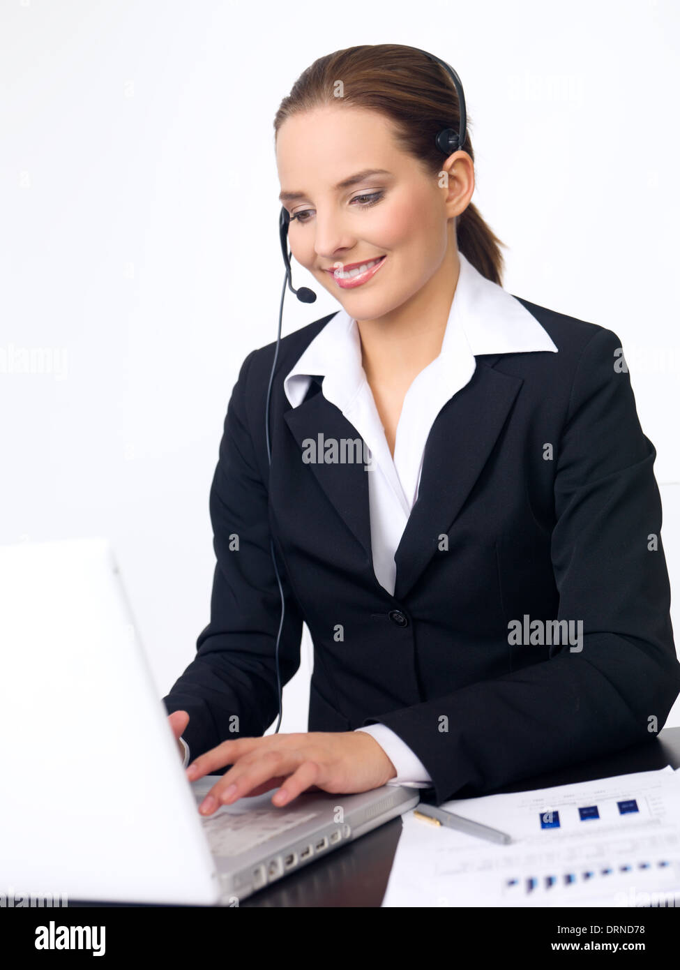 Cute Business Woman Stock Photo - Alamy