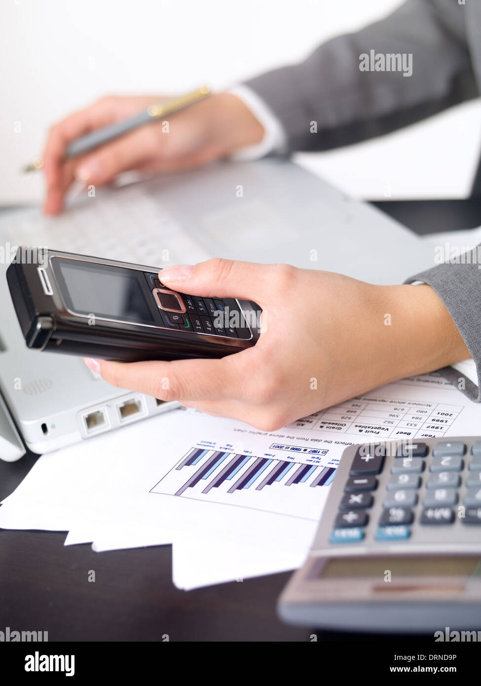 Cute Business Woman Stock Photo - Alamy