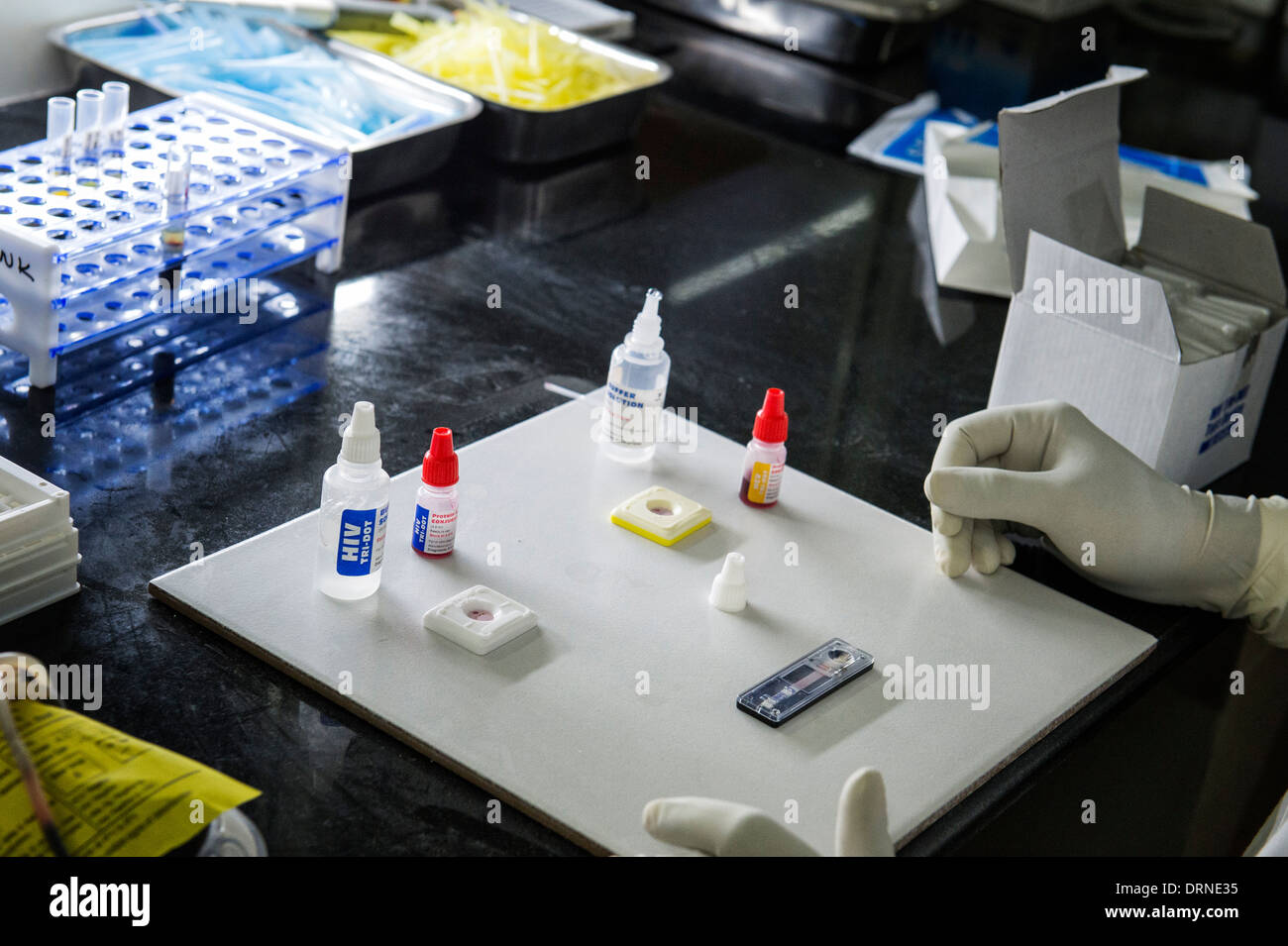 Blood test man indian hi-res stock photography and images - Alamy