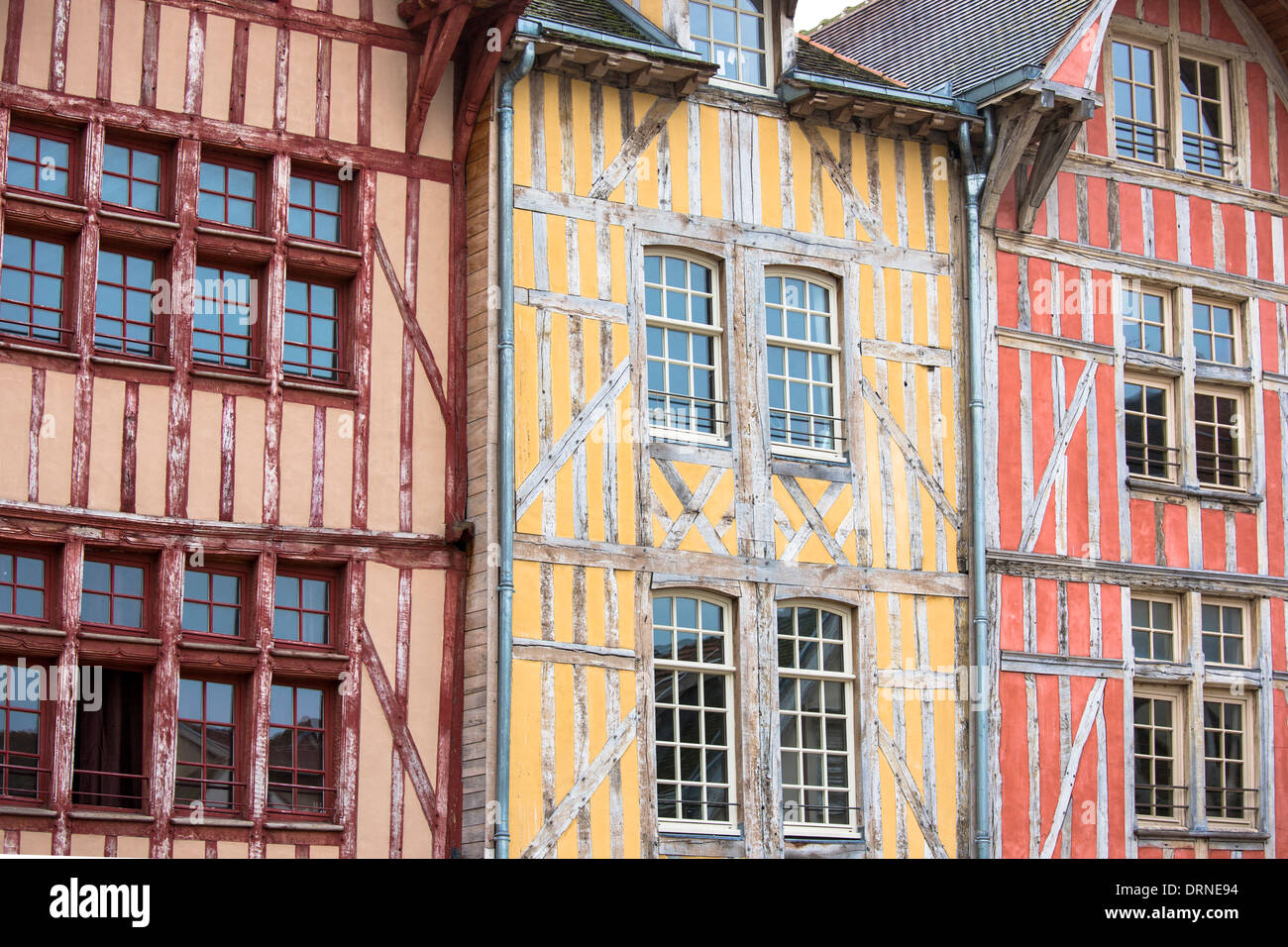Traditional medieval timber-frame architecture at Troyes in the ...