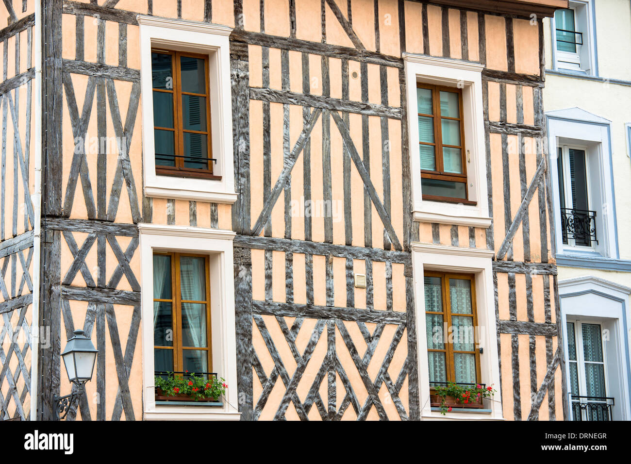 Traditional medieval timber-frame architecture at Troyes in the ...