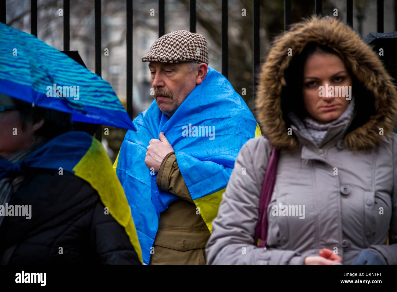 Ukrainian Euromaidan Protest on Whitehall in London Stock Photo - Alamy