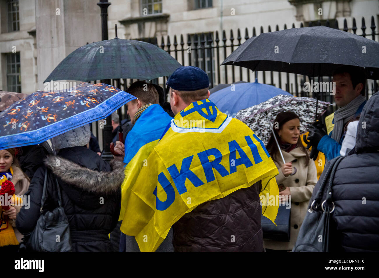 Ukrainian Euromaidan Protest on Whitehall in London Stock Photo - Alamy
