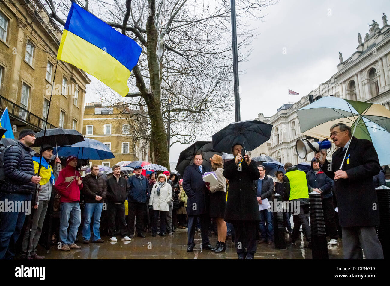 Ukrainian Euromaidan Protest on Whitehall in London Stock Photo - Alamy