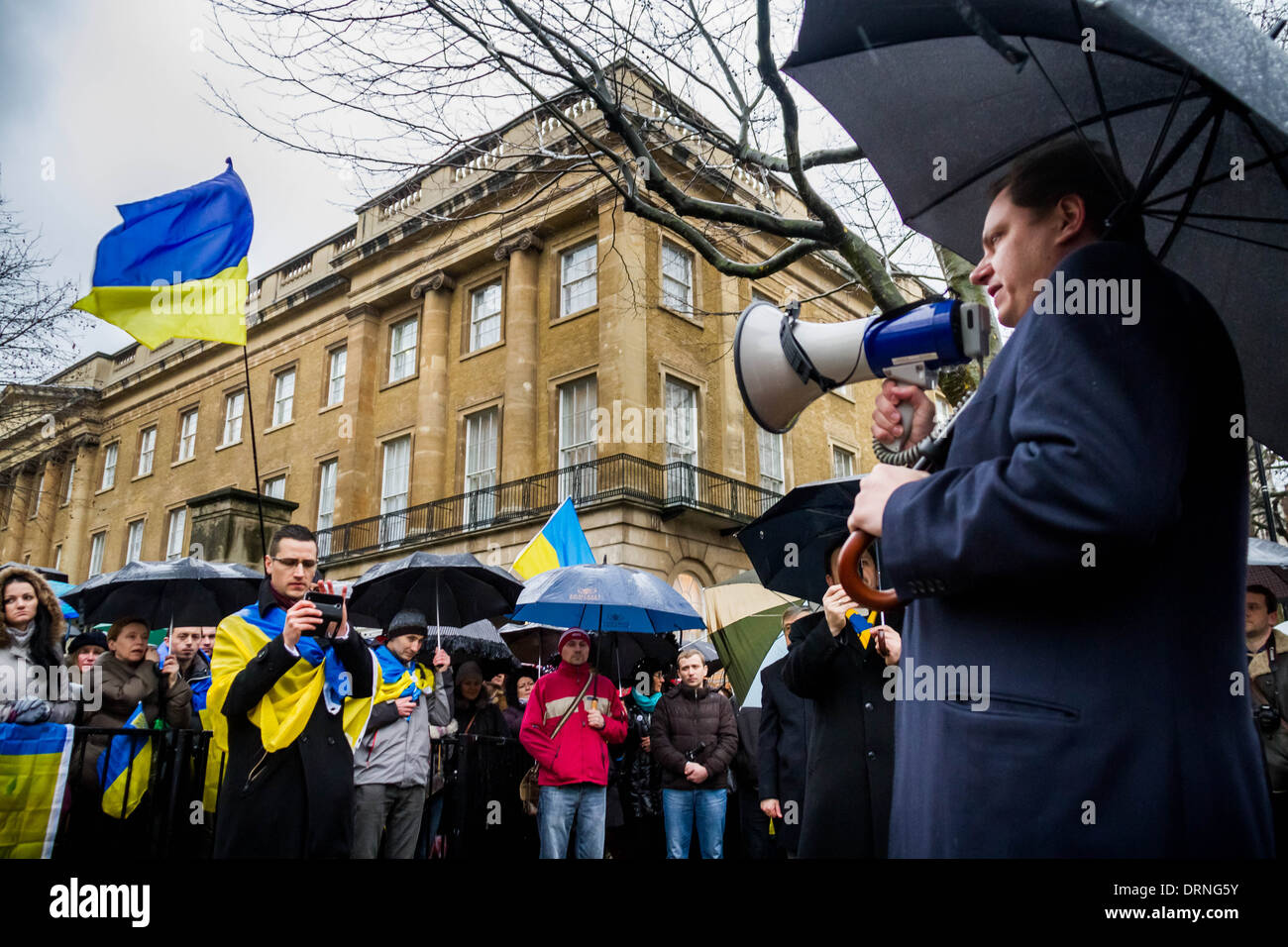 Ukrainian Euromaidan Protest on Whitehall in London Stock Photo - Alamy