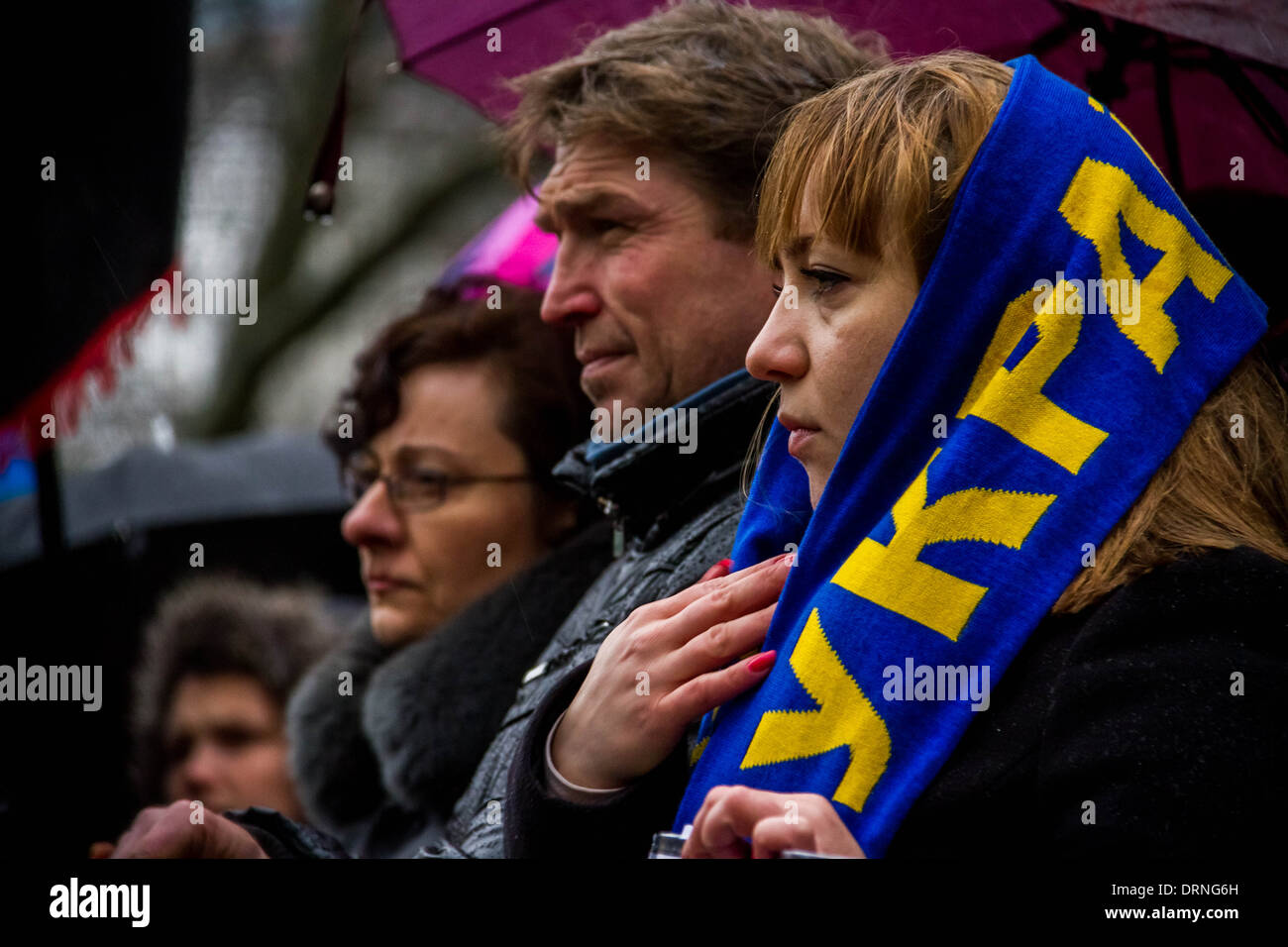 Ukrainian Euromaidan Protest on Whitehall in London Stock Photo - Alamy