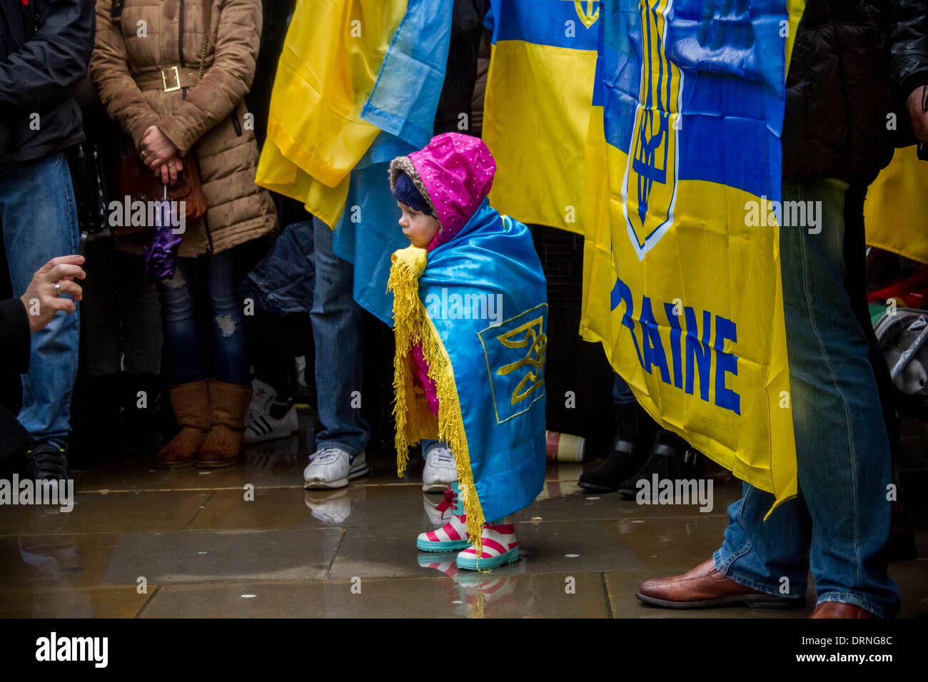 Ukrainian Euromaidan Protest on Whitehall in London Stock Photo - Alamy