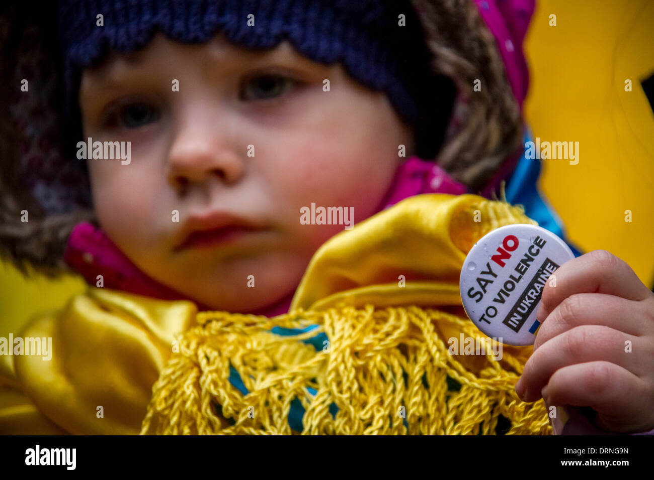 Ukrainian Euromaidan Protest on Whitehall in London Stock Photo - Alamy