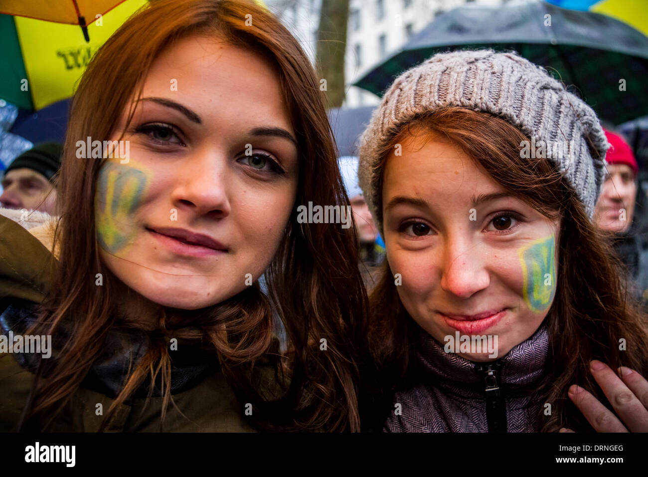 Ukrainian Euromaidan Protest on Whitehall in London Stock Photo - Alamy