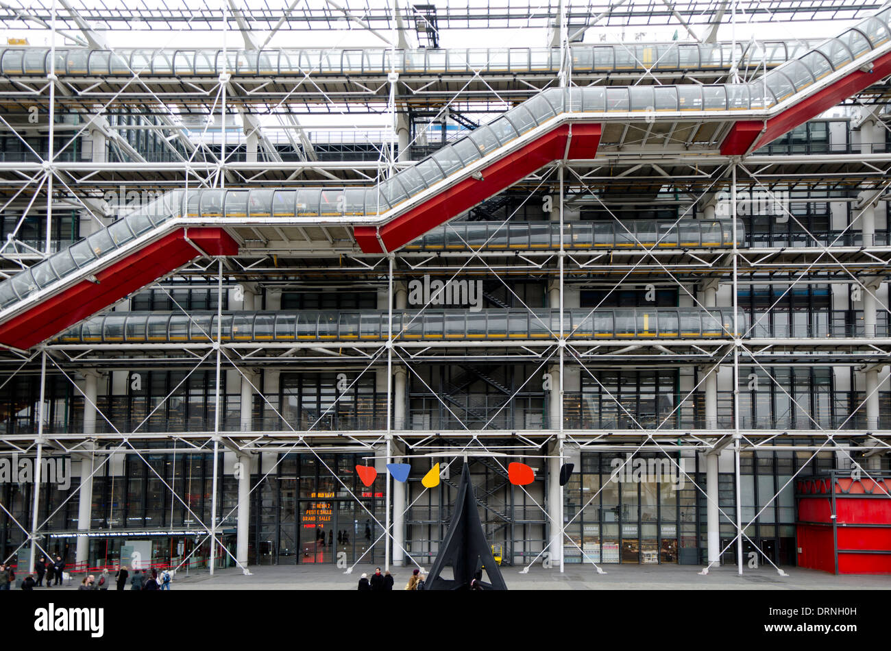 Centre Georges Pompidou Whole Facade The Pompidou Center, Paris'