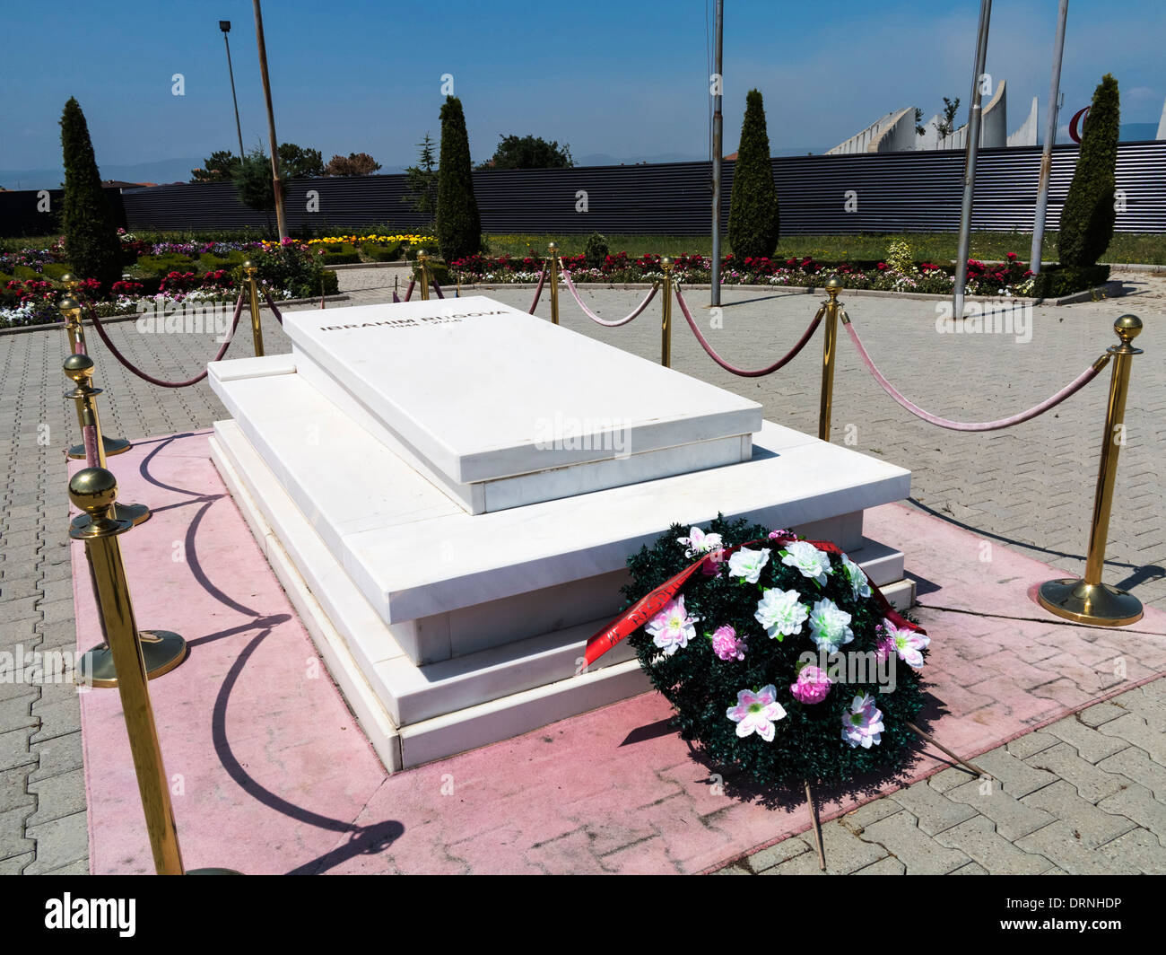 Grave of Ibrahim Rugova who was the first president of Kosovo in The ...