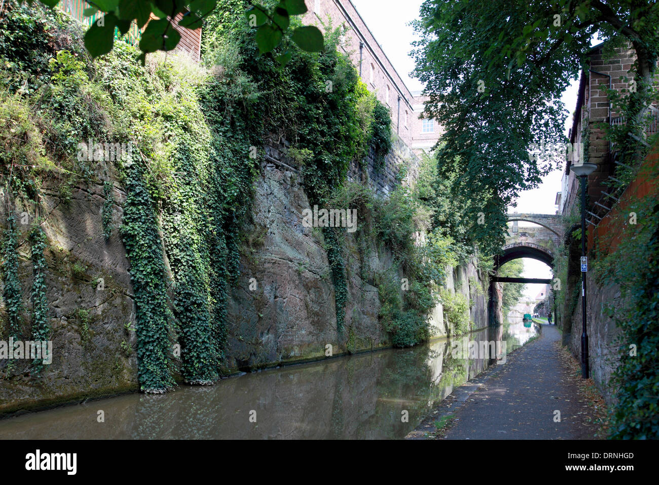The Northgate sandstone cutting of the Shropshire Union Canal in ...