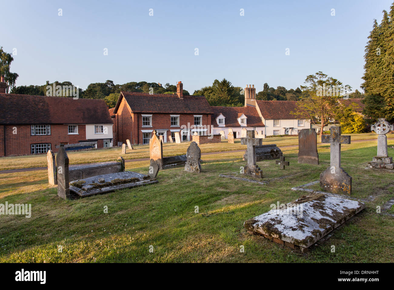 St Nicholas Church Yard, Castle Hedingham, Essex England Stock Photo ...