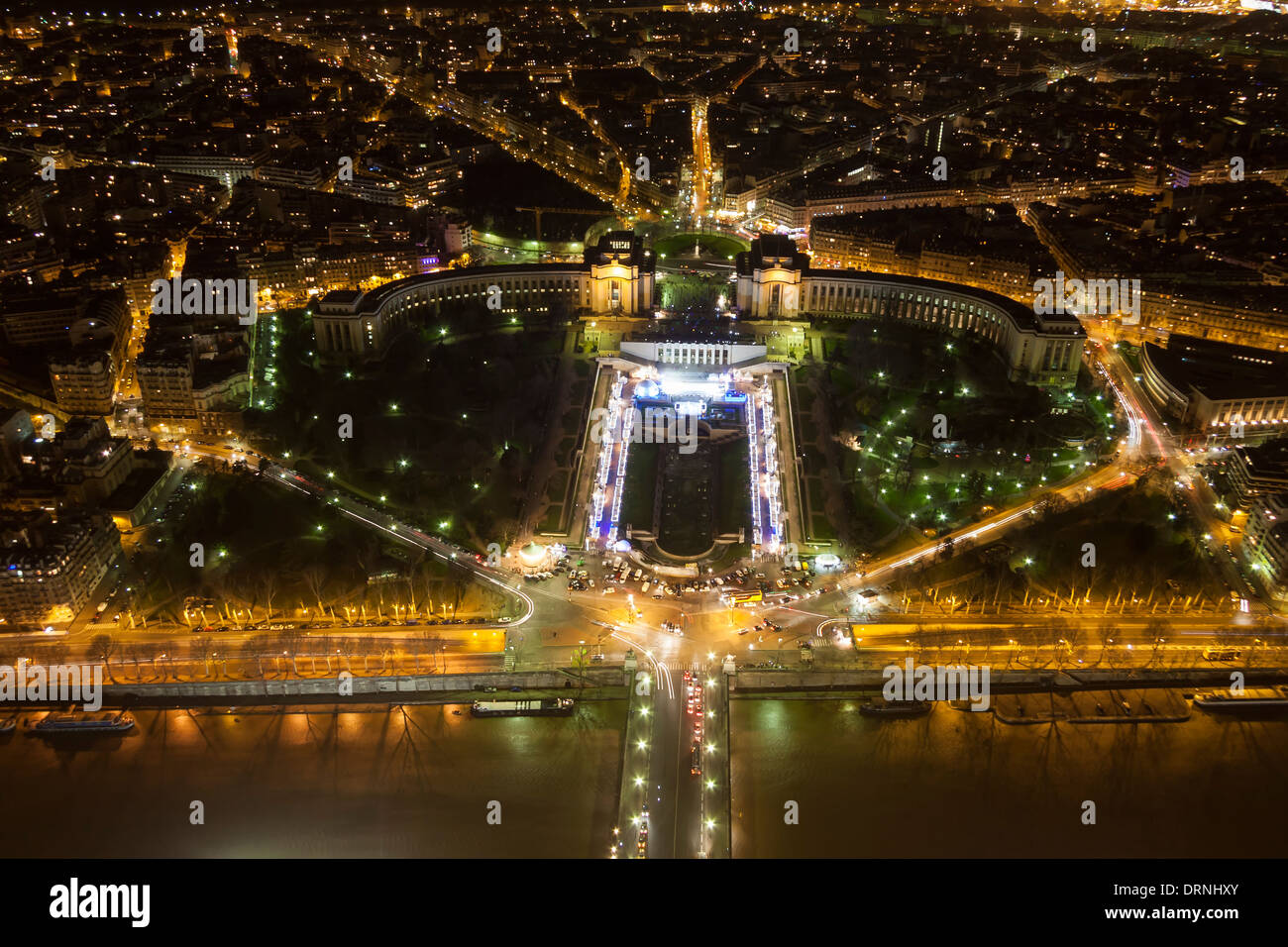 City panorama of Paris, France at night Stock Photo - Alamy