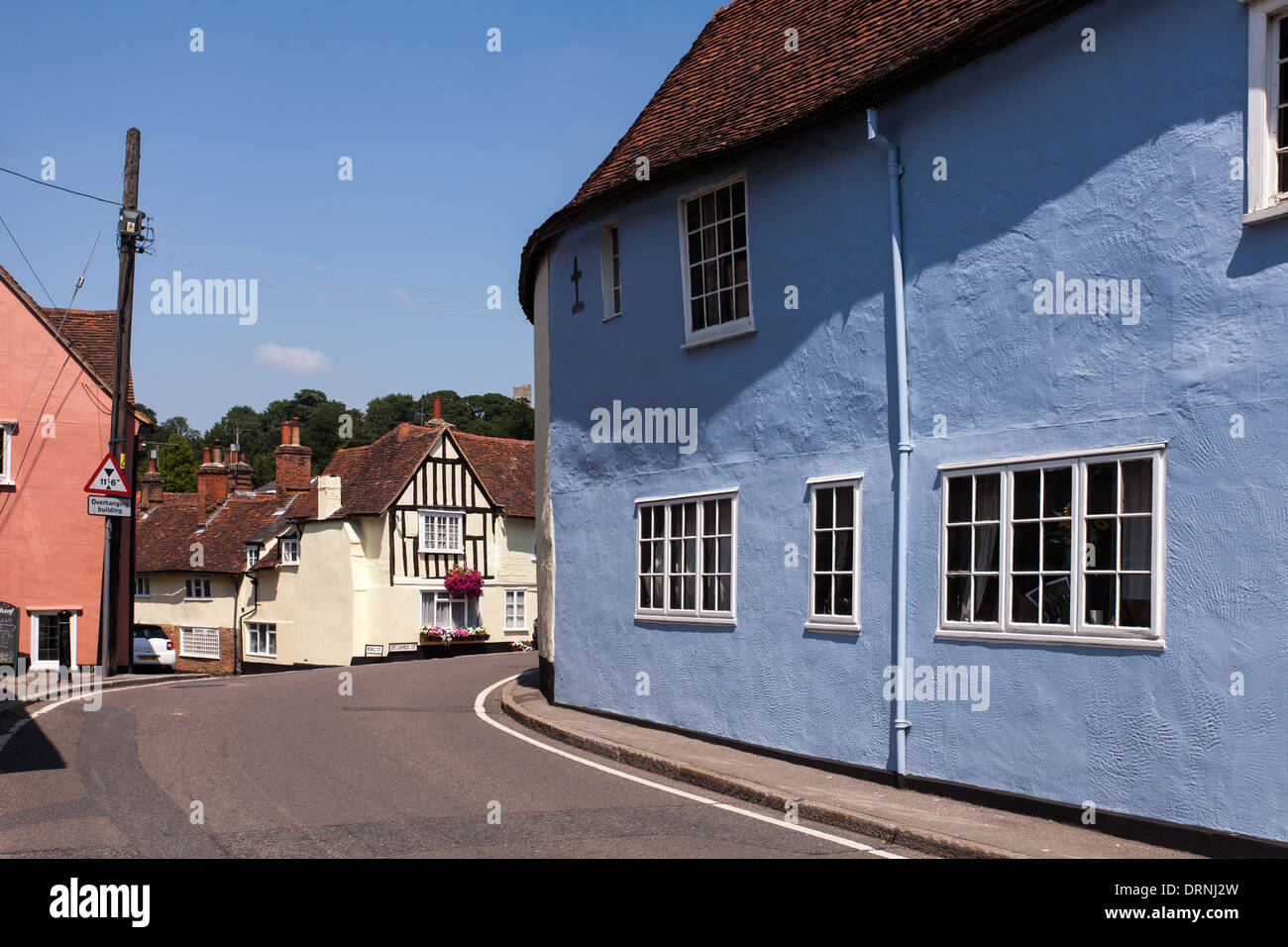 Street Scene, Castle Hedingham, Essex England Stock Photo - Alamy