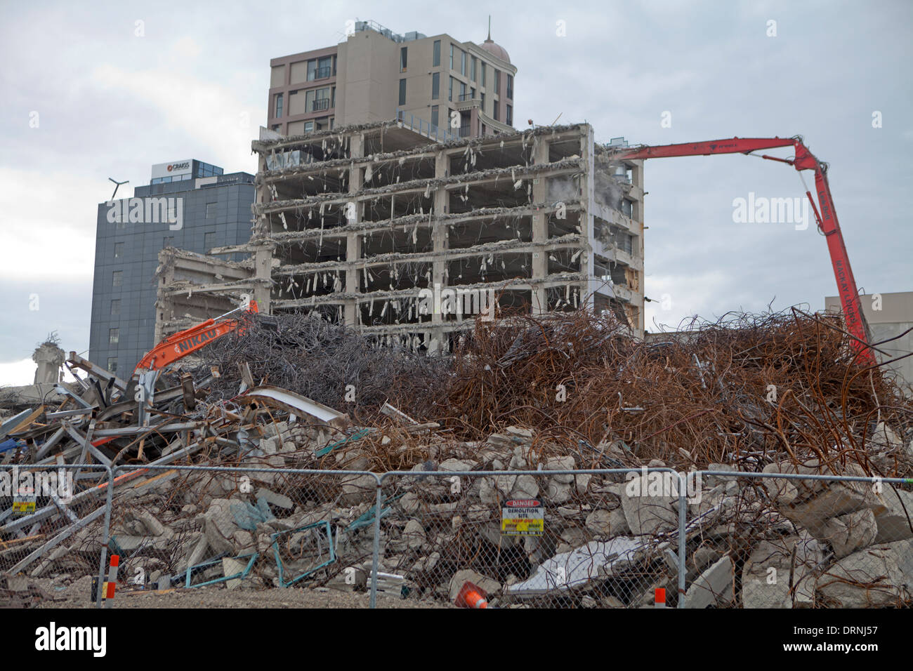 Earthquake damage in Christchurch Stock Photo, Royalty Free Image ...