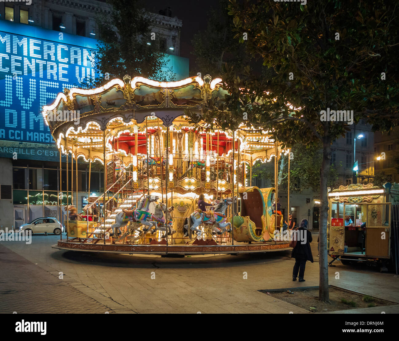 Carousel in Marseille, Provence, France, Europe Stock Photo - Alamy