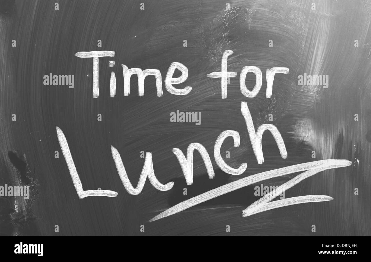 Time For Lunch Concept Stock Photo - Alamy