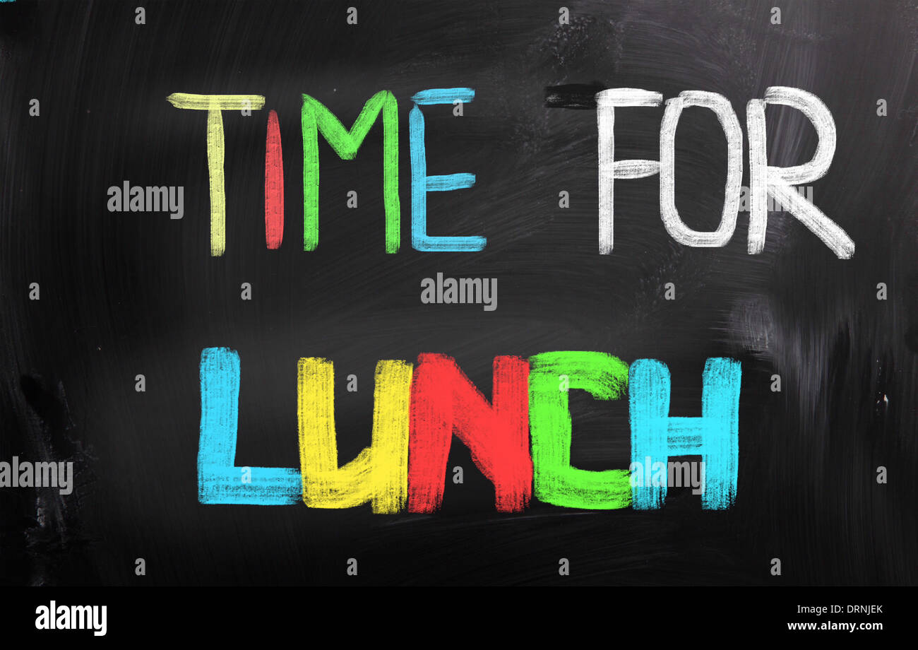 Time For Lunch Concept Stock Photo - Alamy