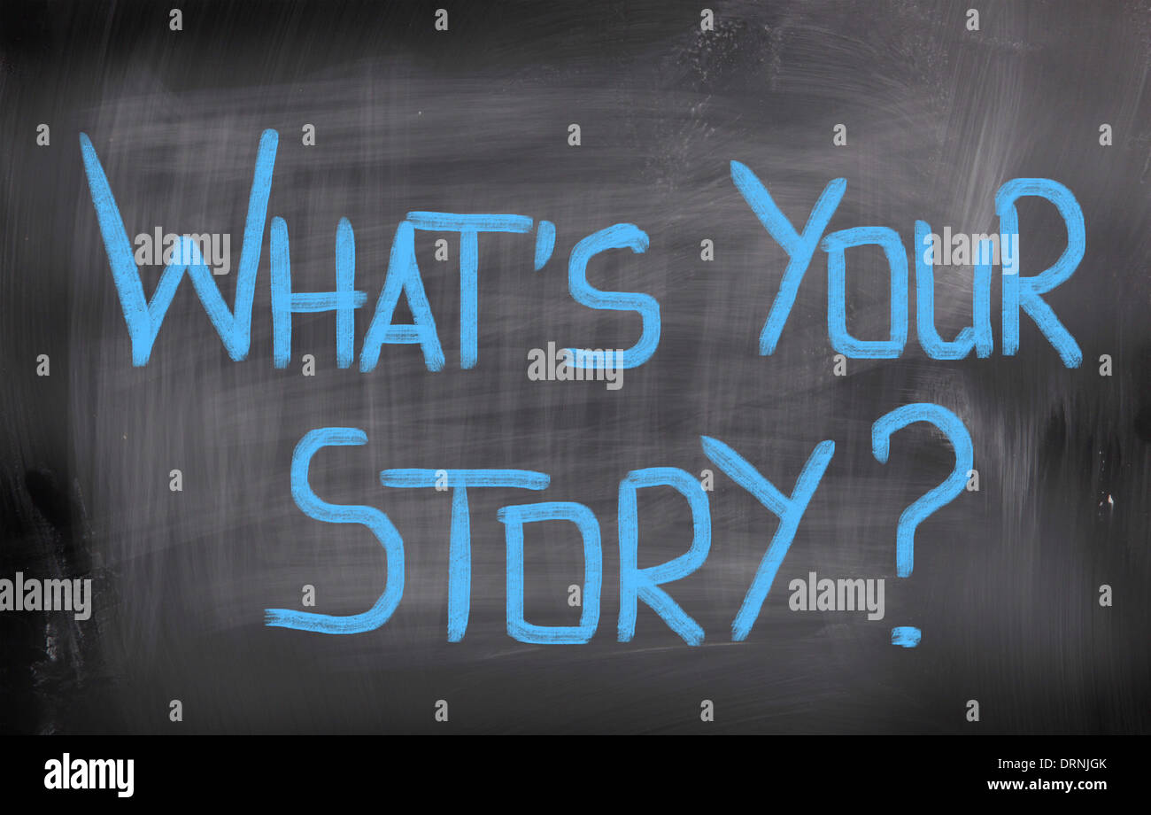 What's Your Story Concept Stock Photo - Alamy