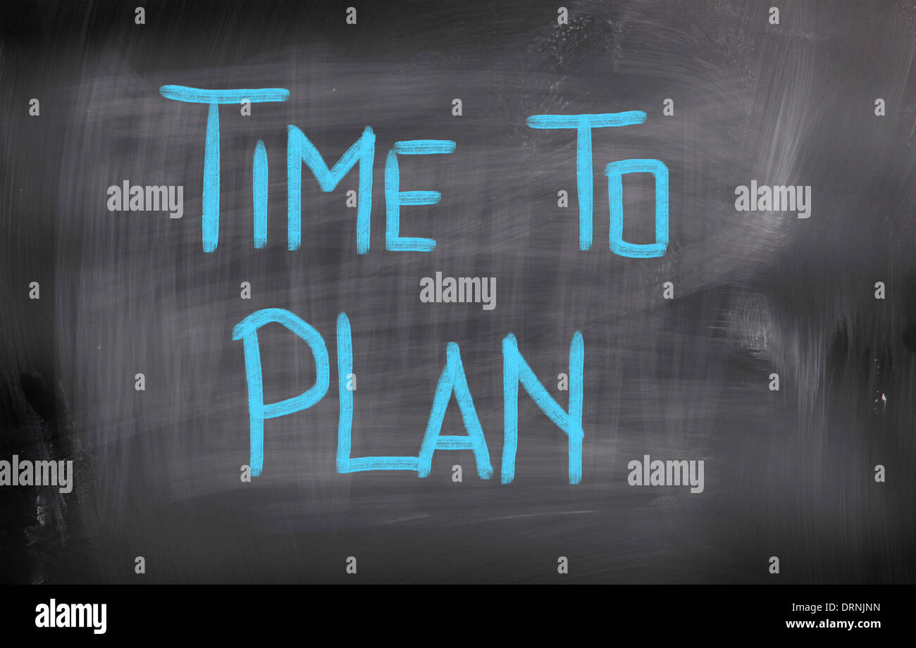 Time To Plan Concept Stock Photo - Alamy