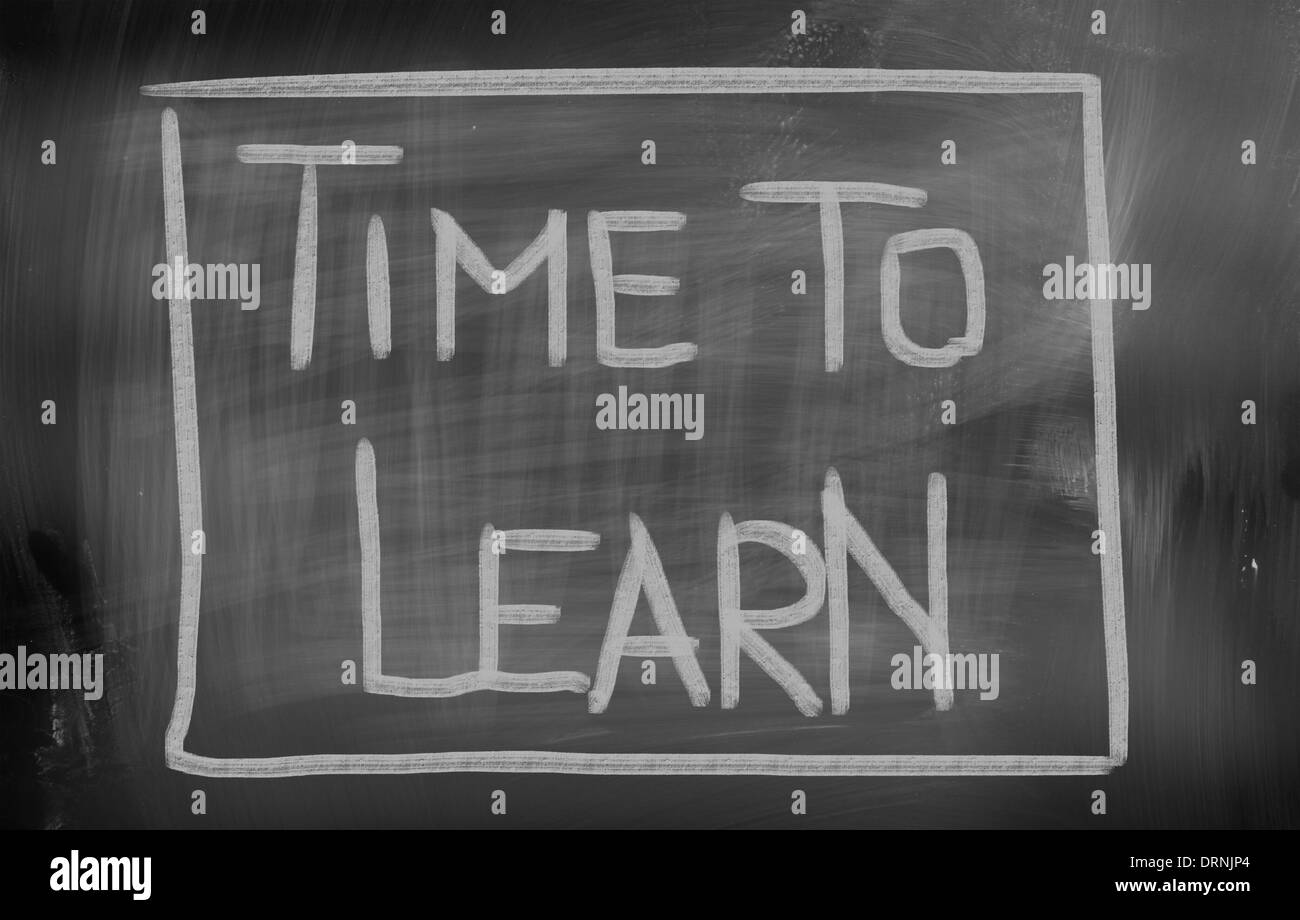 Time To Learn Concept Stock Photo - Alamy