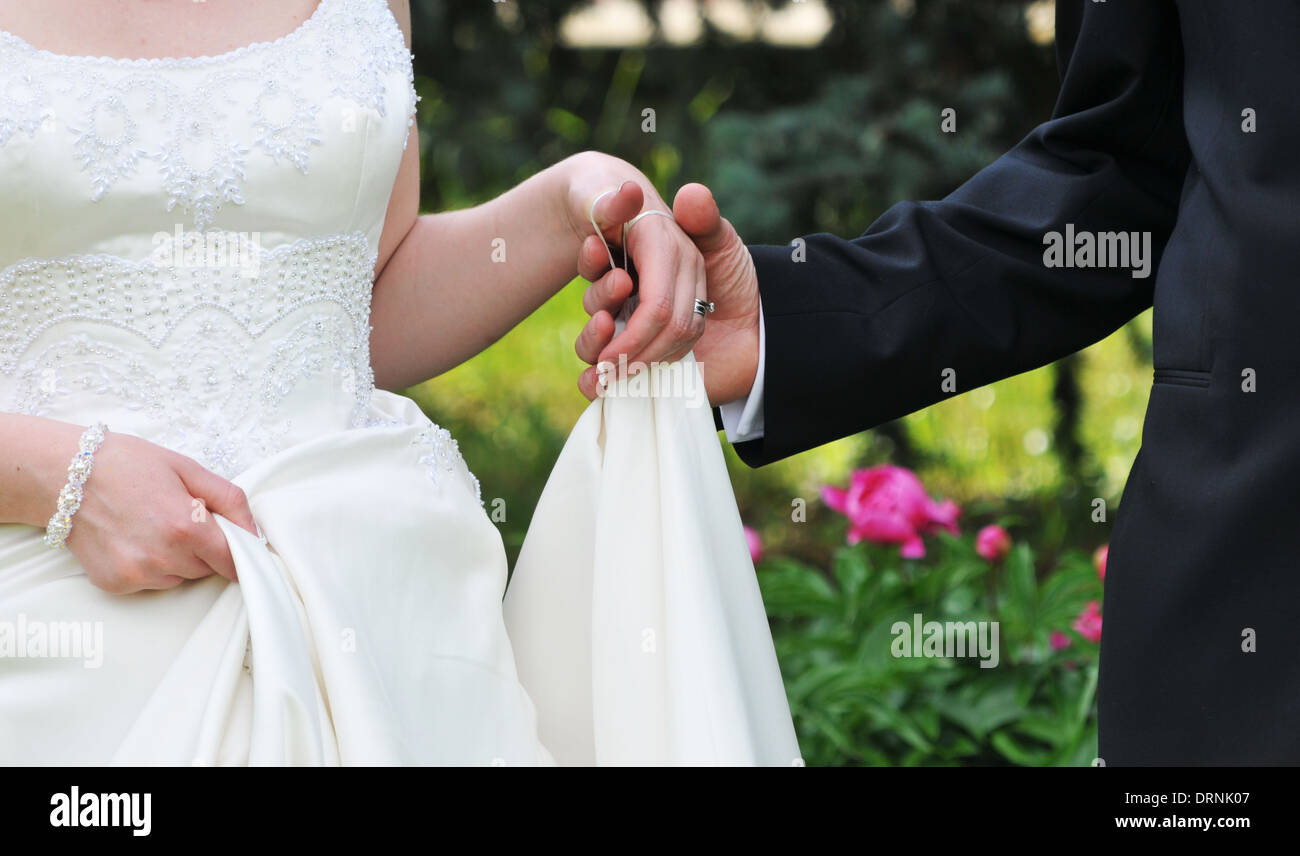 Wedding album - bride and groom Stock Photo - Alamy