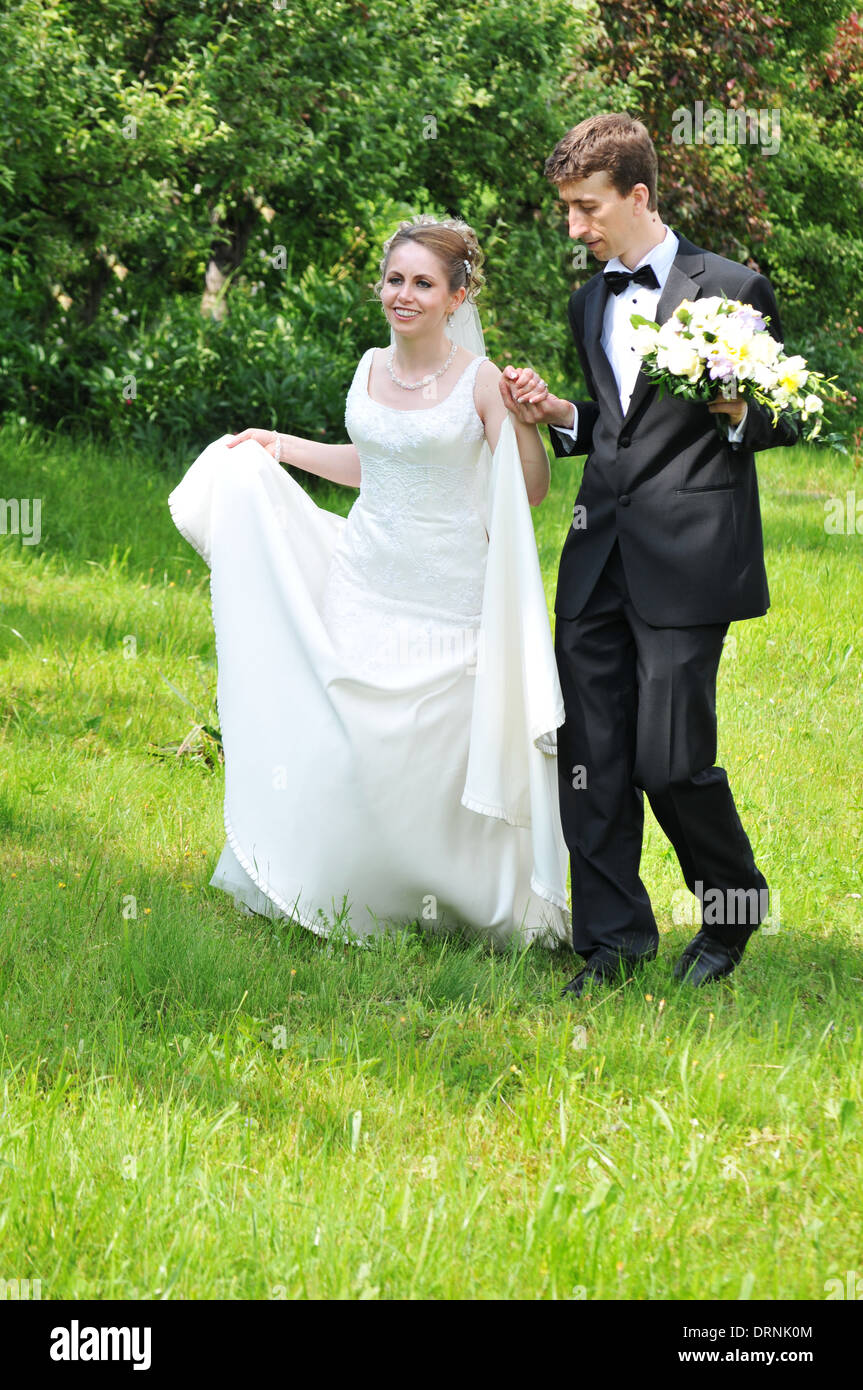 Wedding album - bride and groom Stock Photo - Alamy