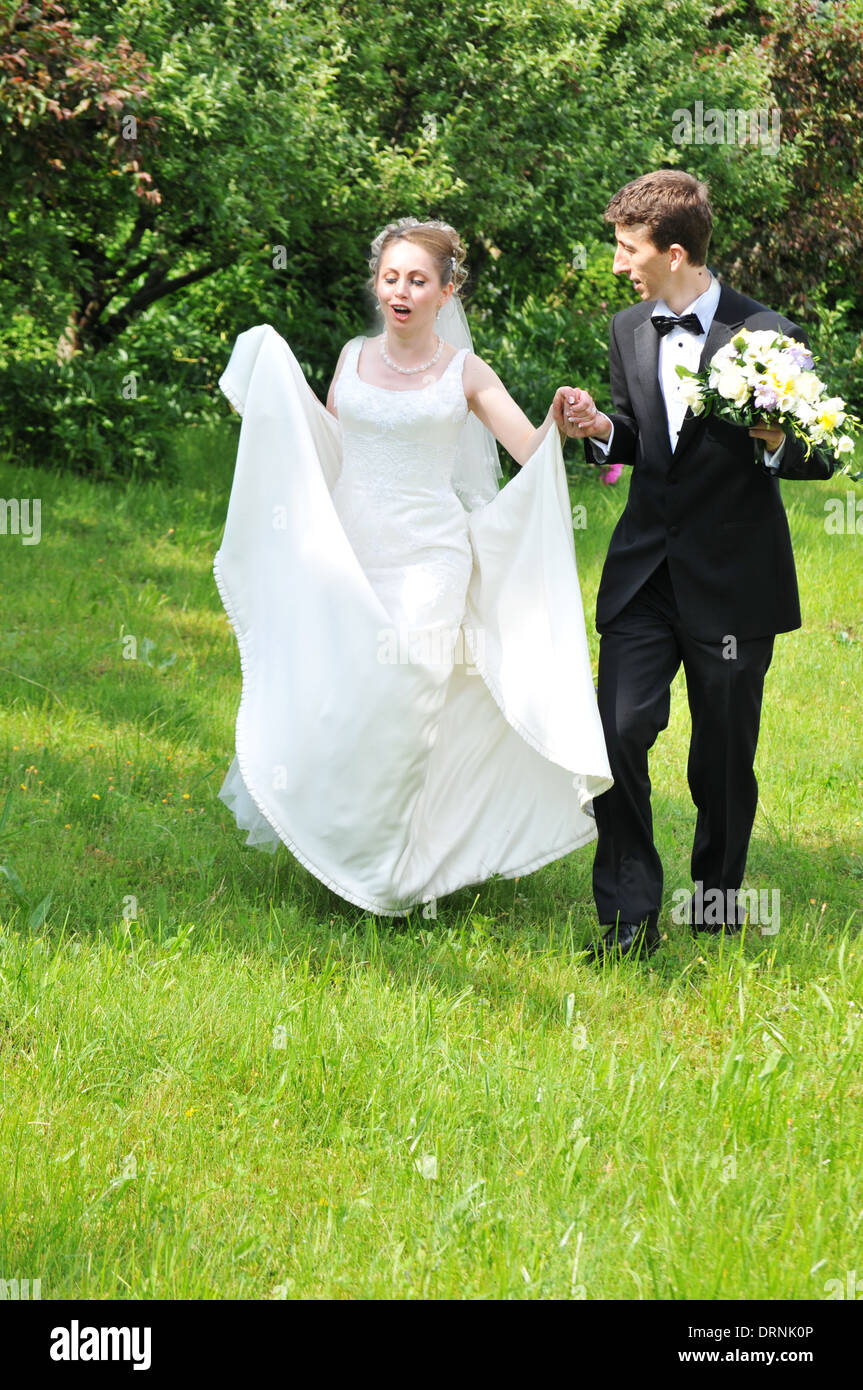 Wedding album - bride and groom Stock Photo - Alamy
