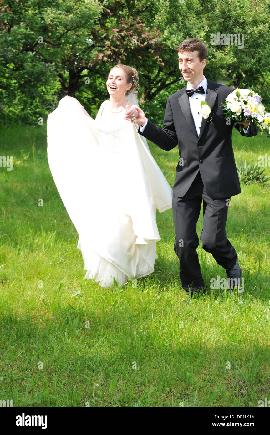 Wedding album - bride and groom Stock Photo - Alamy