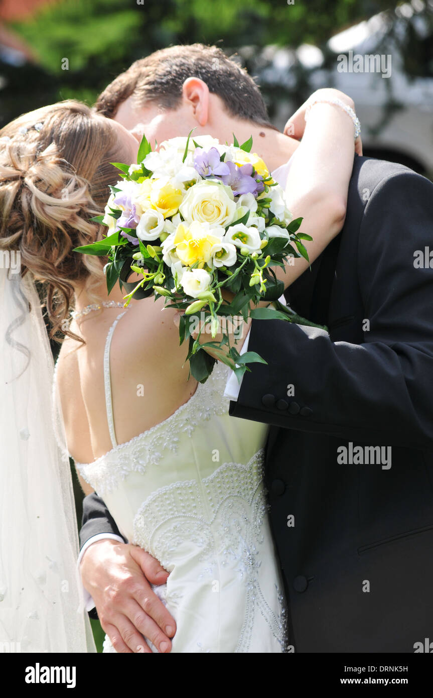 Wedding album - bride and groom Stock Photo - Alamy