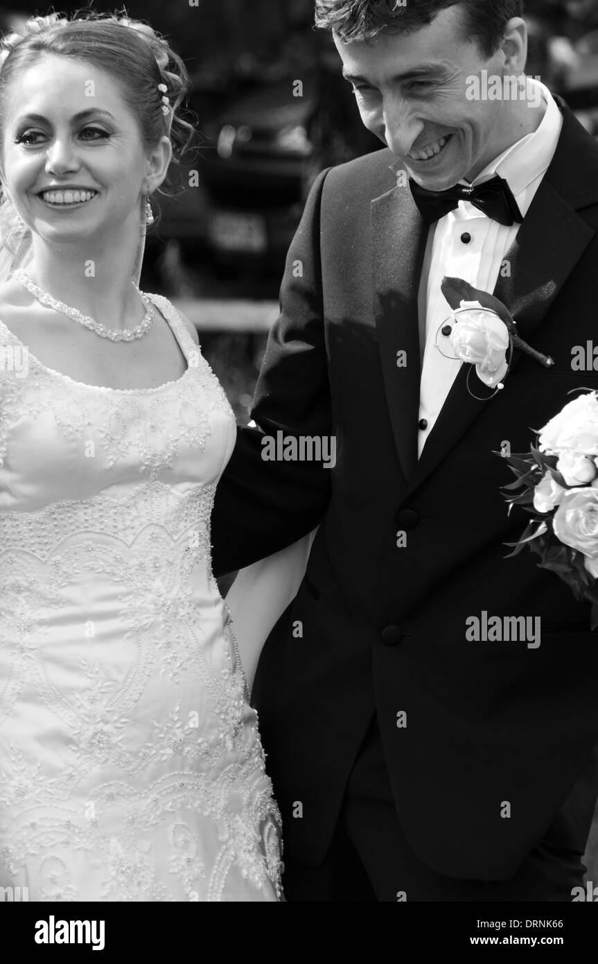 Wedding album - bride and groom Stock Photo - Alamy