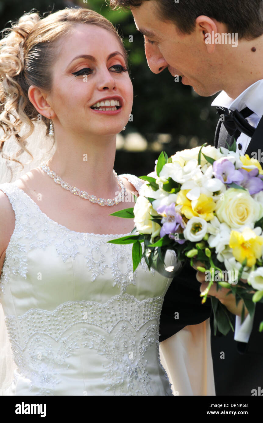 Wedding album - bride and groom Stock Photo - Alamy
