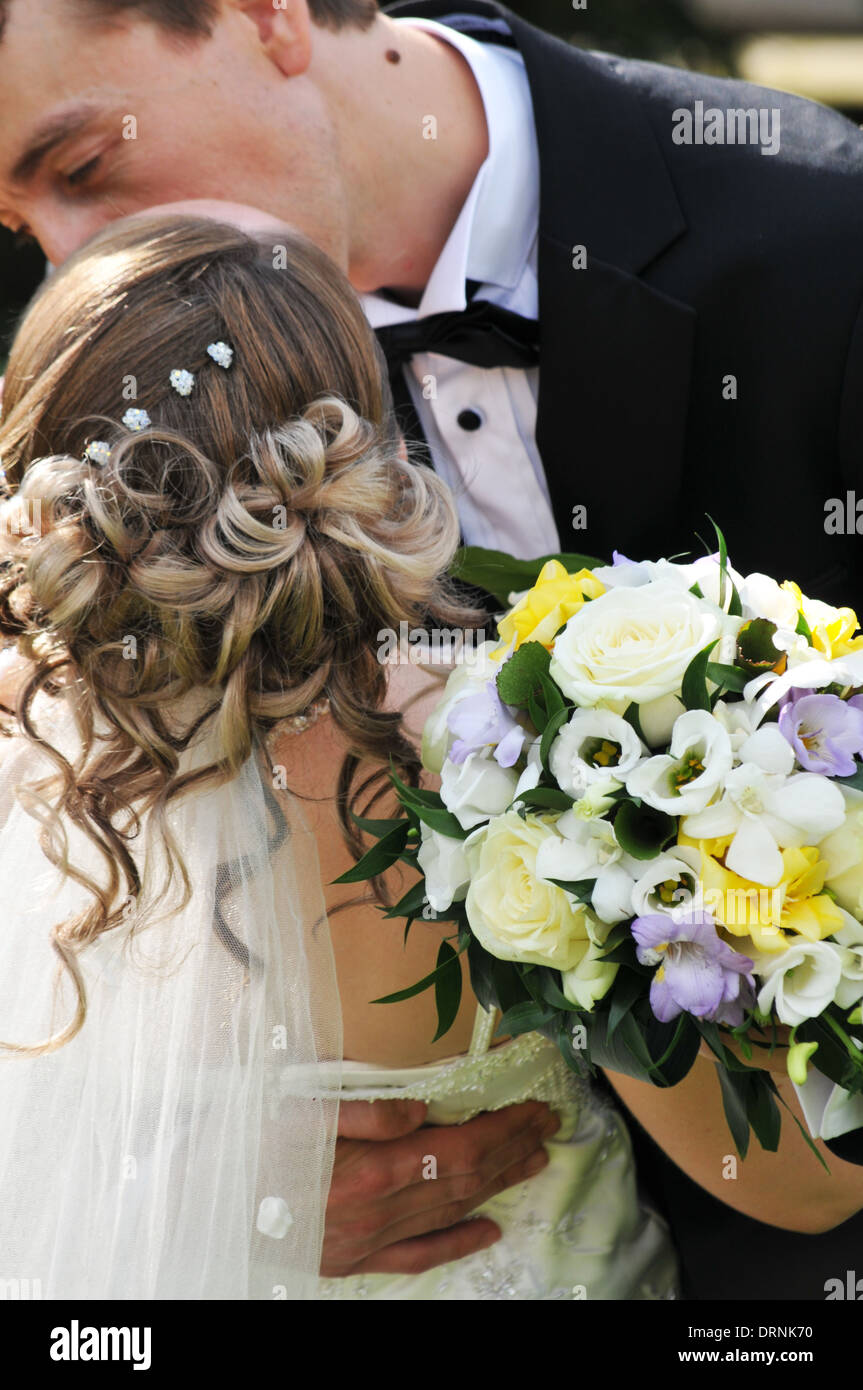 Wedding album - bride and groom Stock Photo - Alamy