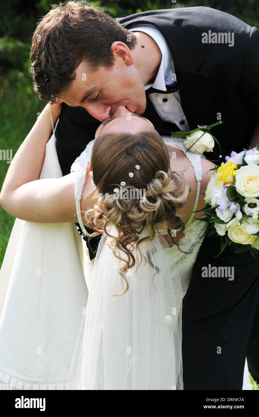 Wedding album - bride and groom Stock Photo - Alamy