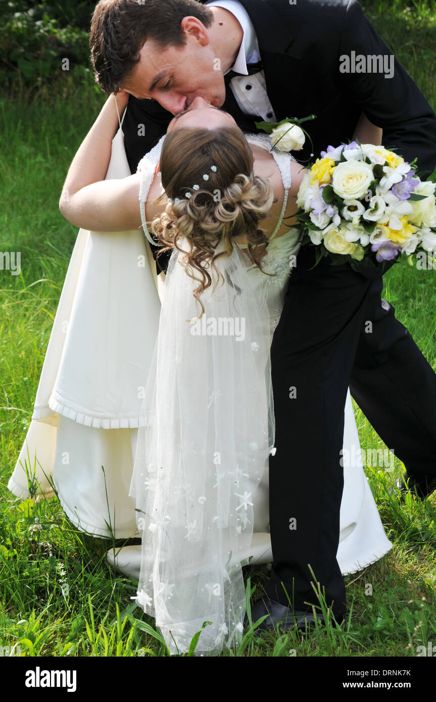 Wedding album - bride and groom Stock Photo - Alamy